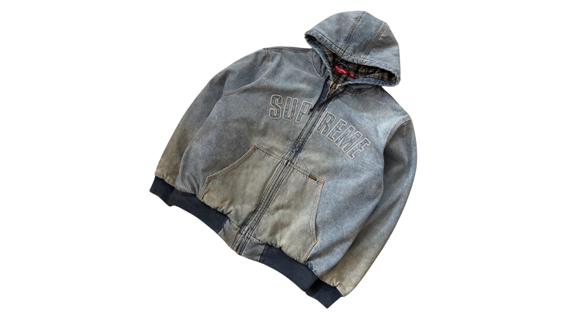 Supreme Reflective Arc Hooded Work Jacket Denim (P) – Takeoff Copenhagen