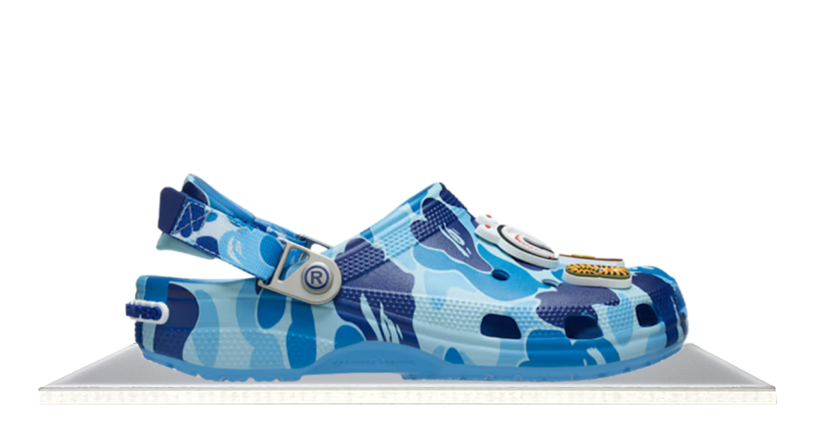 Crocs Classic Clog A Bathing Ape ABC Camo Blue – Takeoff Copenhagen