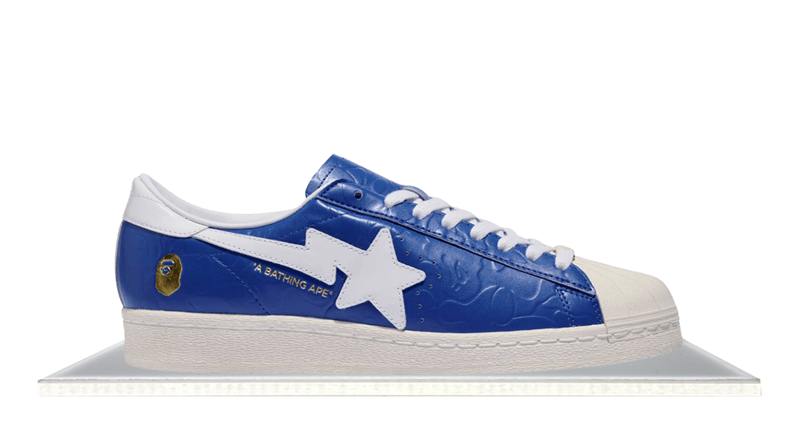 Adidas Superstar Vintage Bape Blue White – Takeoff Copenhagen