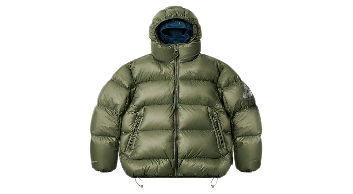 Palace Pertex Opaque Balaclava Puffer Jacket Green – Takeoff Copenhagen