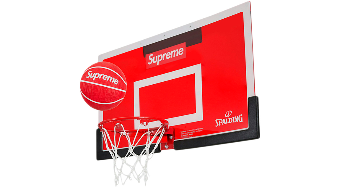 Supreme Spalding Mini Basketball Hoop Red – Takeoff Copenhagen
