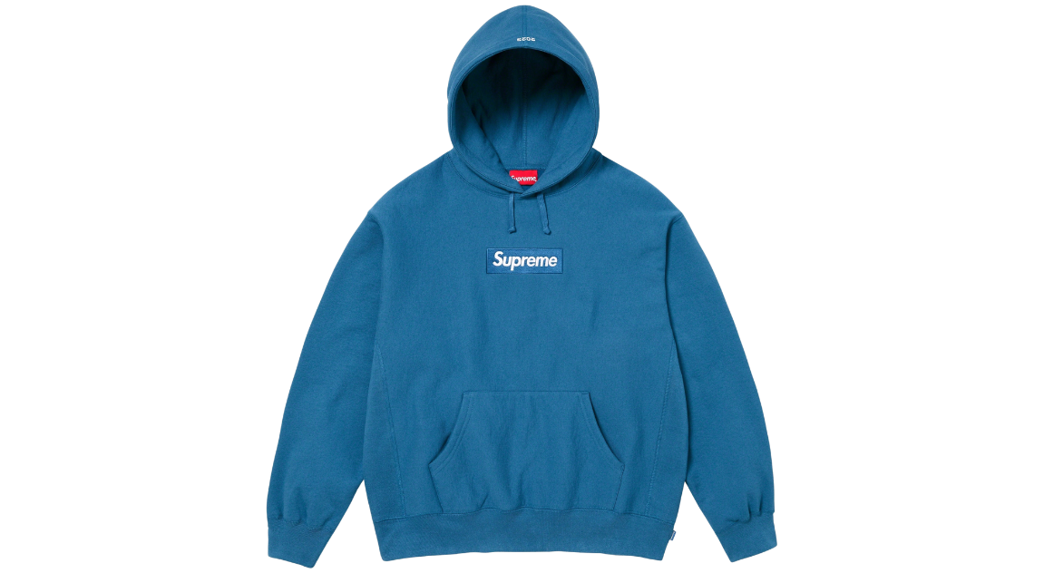 Supreme Box Logo Hoodie Blue (FW23) – Takeoff Copenhagen