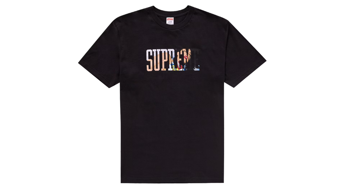 Supreme Tera Patrick Collegiate Tee Black (FW24) – Takeoff Copenhagen